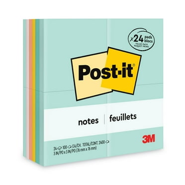 Post-it Super Sticky Notes, 3" x 3", New York Collection, 24 Pads ...