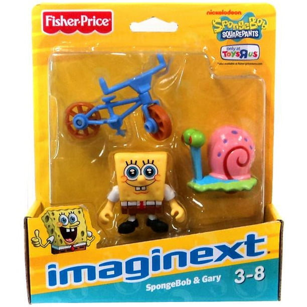 Spongebob Squarepants Imaginext SpongeBob & Gary the Snail Mini Figure ...