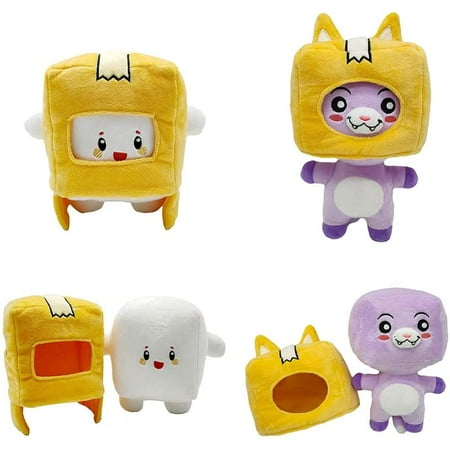 Foxy and Boxy and Rocky Plush Toys Removable Anime Soft Stuffed Doll ...