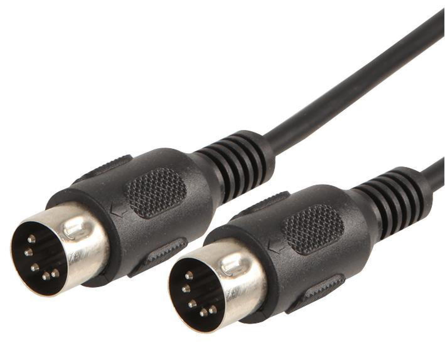 ELECTROVISION - 5 Pin 180 Degree Midi DIN Plug to Plug Lead, 3m ...