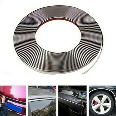 Chrome Trim Molding 5/16\"(8mm) Car Roof Door Side Decorate Protector ...