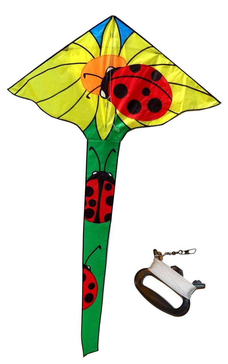 Weifang New Sky Kites Ladybug Sunflower Large Delta Polyester Kite with ...