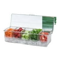 Essential Kitchen Tools Use Bar Serving Tray on Ice with 5 Compartments ...