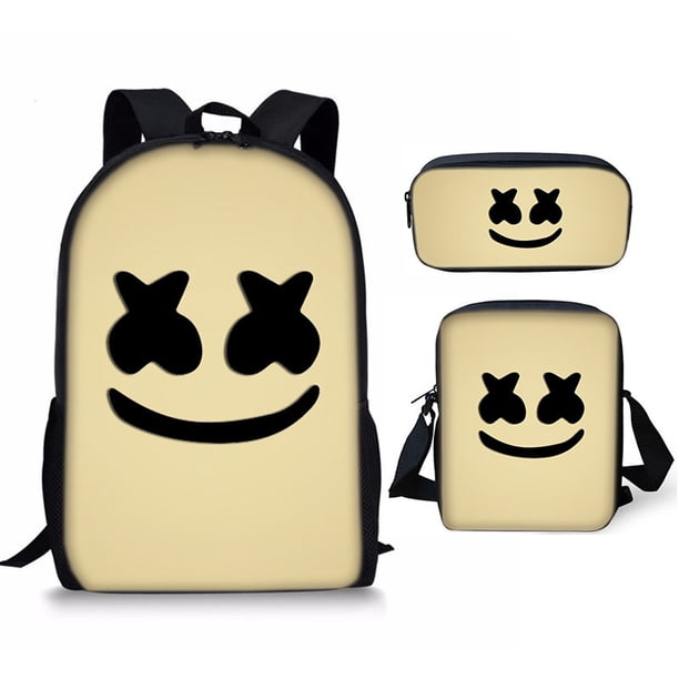 Cartoon Marshmallow Children'S Large Capacity Printed Backpack Primary ...