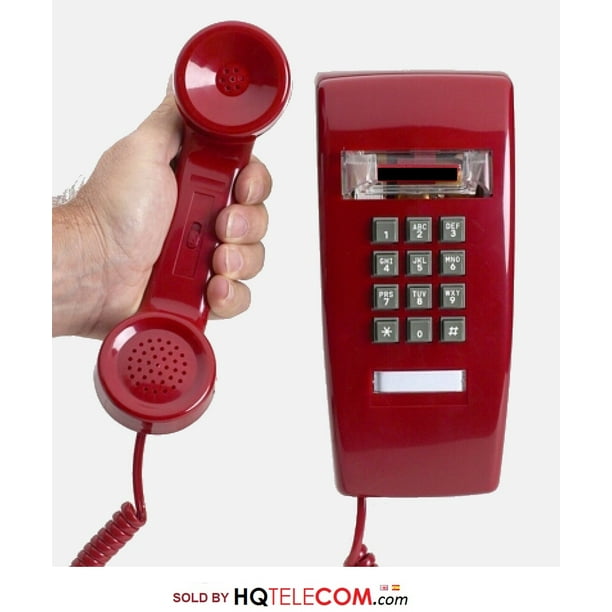 Industrial Wall Phone with Dialpad - RED by HQTelecom - Walmart.com ...
