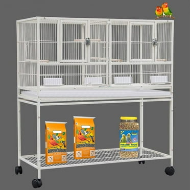 Large 30" Center Divider Breeding Breeder Bird Flight Cages For ...