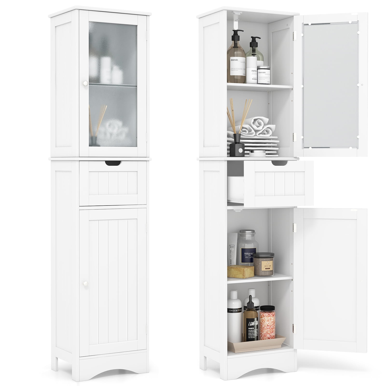 Click here for Giantex Tall Bathroom Storage Cabinet  Narrow Slim... prices