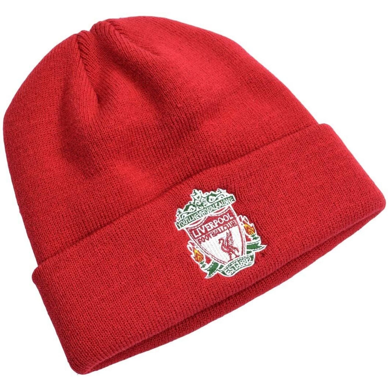 Click here for Liverpool Fc Crest Knitted Turn Up Beanie One Size prices