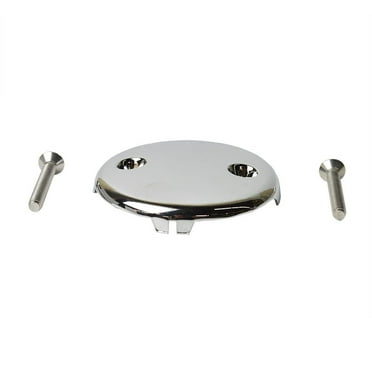 DANCO Tub/Shower Overflow Plate with Trip Lever for Tub Drains, Brushed ...