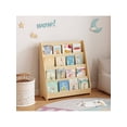 4-Tier Kids Bookshelf, Toddler Book Display Shelves, Helps Keep ...