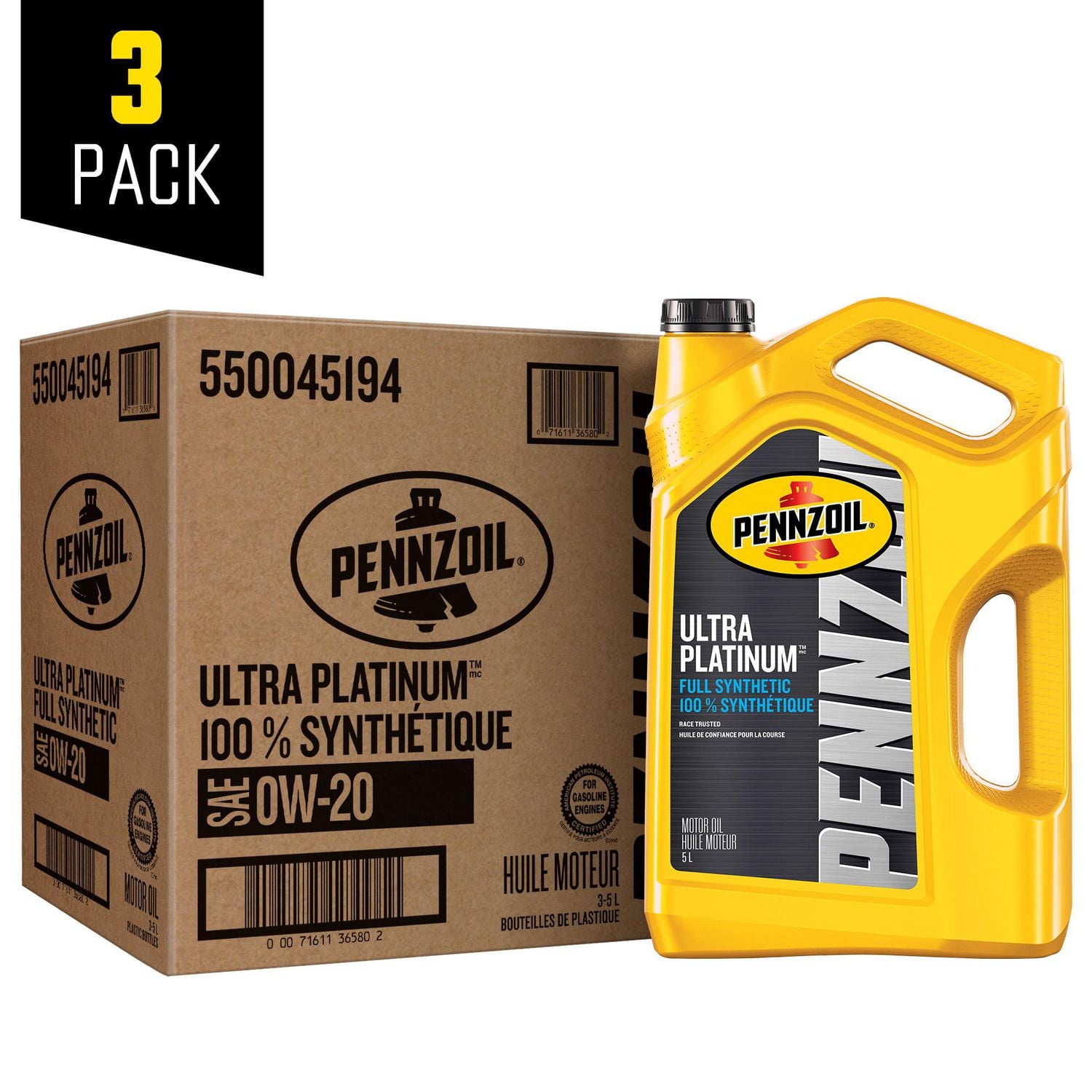 Pennzoil Ultra Platinum Full Synthetic 0w 20