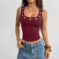 ASDFVBKG Womens Summer Sleeveless Ribbed Tank Tops Rhinestone Casual ...