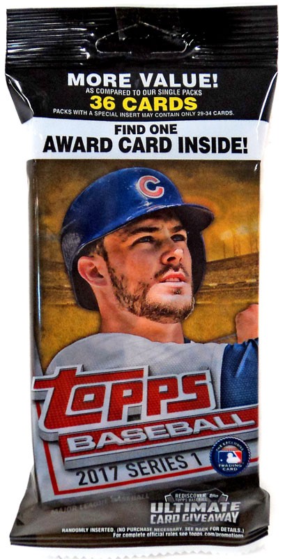 MLB Topps Baseball Series 1 Fat Pack - Walmart.com
