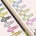 50 Pcs Small Bookmarks Creative Paper Clips Crosses Shaped Bookmarks ...