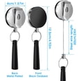 4 Pack Heavy Duty Retractable Pull Pen Pencil Holder, Ideal Grip for ...