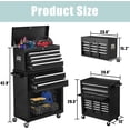 8-Drawer Rolling Tool Chest – 2-in-1 Lockable Tool Box with Wheels ...