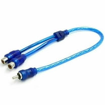 Absolute 2-Pack RCA Audio Cable 'Y' Adapter Splitter - 1 Male to 2 ...