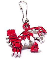 Pokemon Metal Mini Dangler Groudon Keychain - Walmart.com