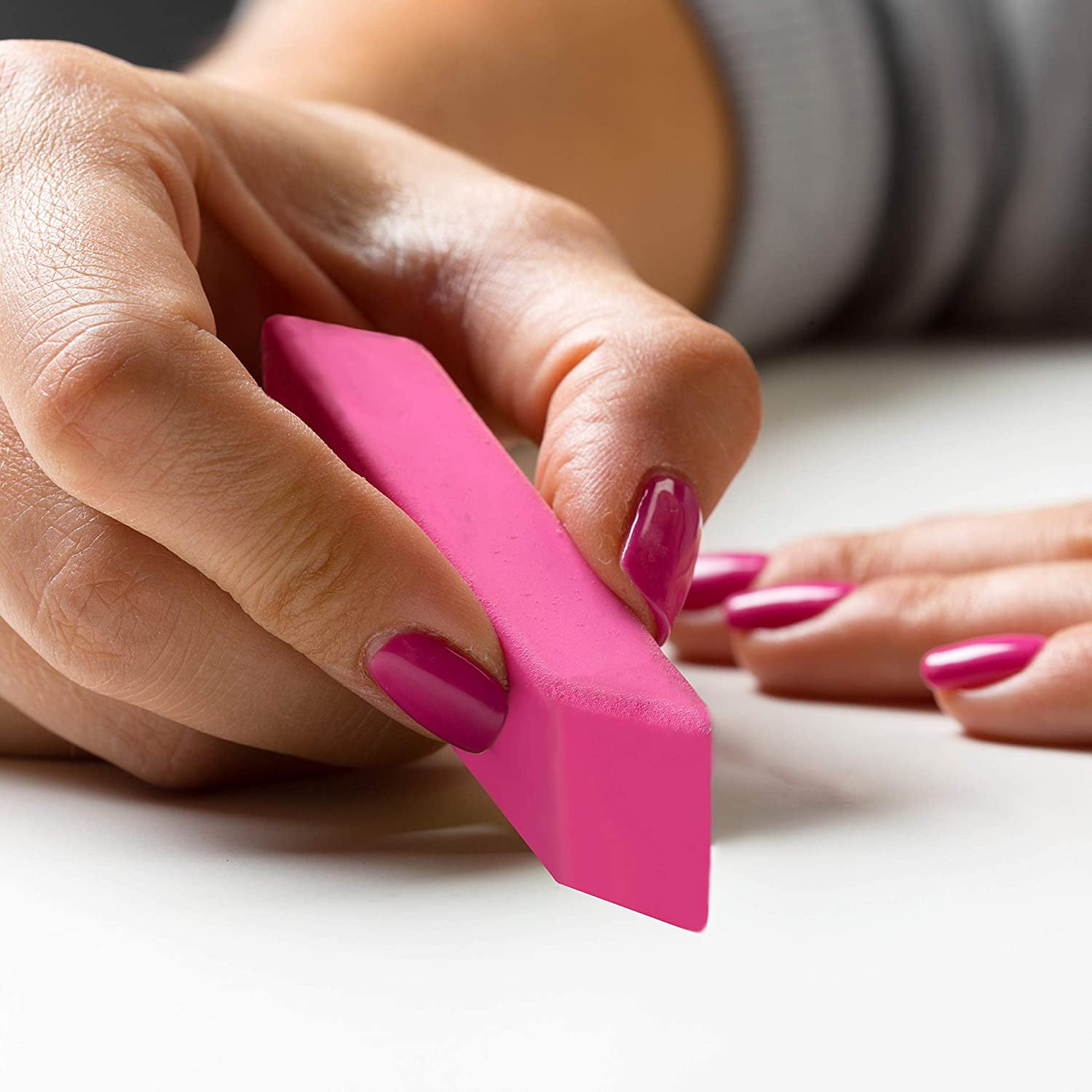 Buy Neliblu Bright Neon Rectangular Chiseled Pencil Erasers for Home ...