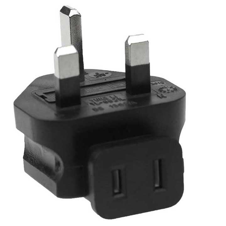 SF Cable USA NEMA 1-15R to UK Fused BS1363 Angled Power Plug Adapter ...