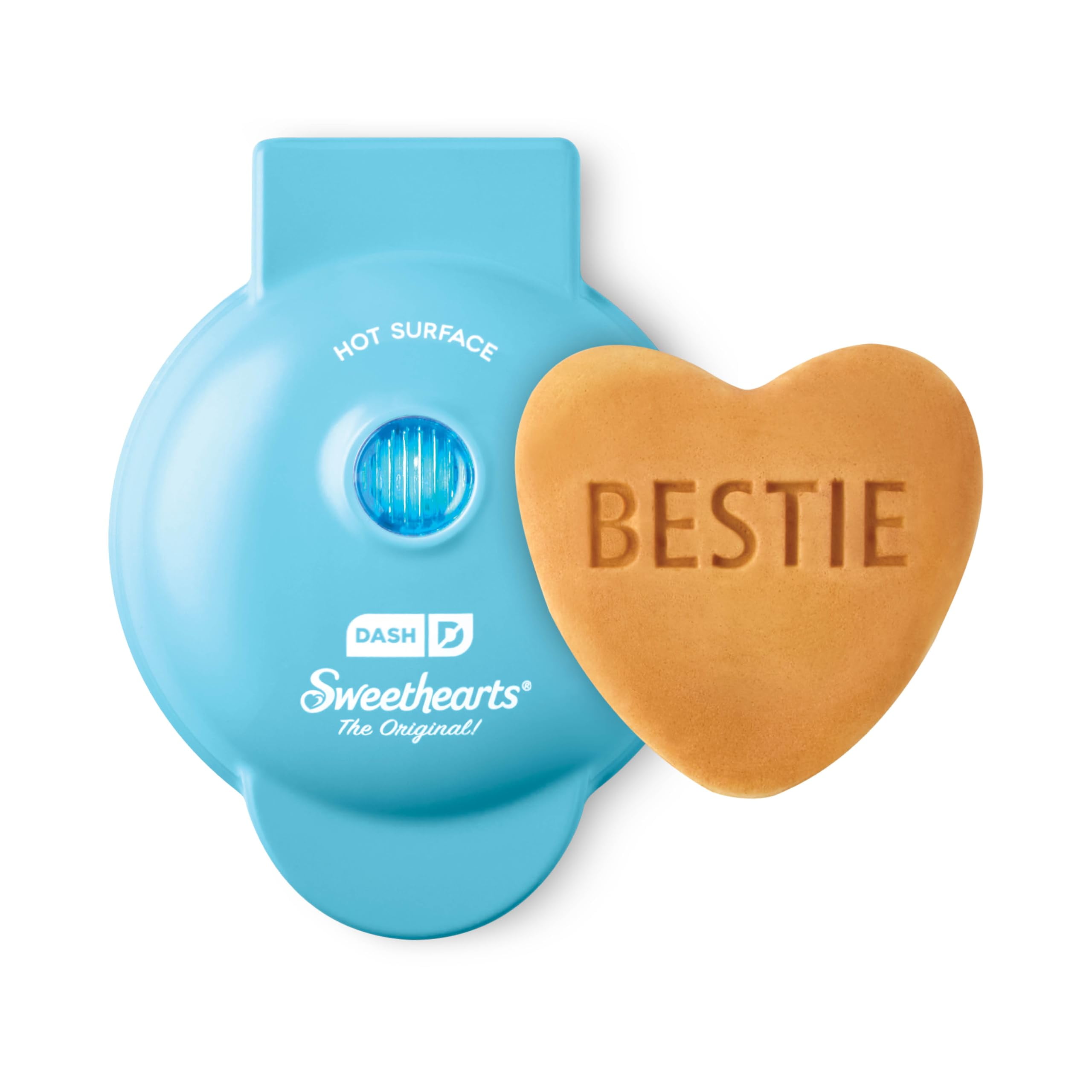 Mini máquina para hacer gofres DASH x Sweethearts® Bestie Blue de 4 ...