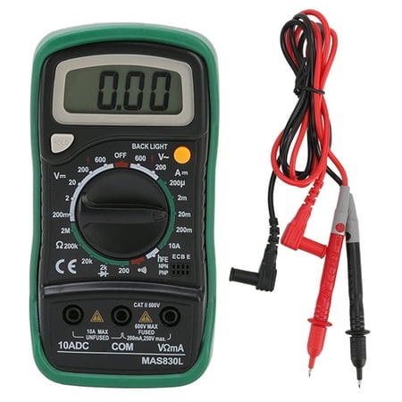 Digital Multimeter, Rubber Shell Electrician Meter For Voltage ...