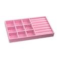 WYBXZ Rose Velvet Jewelry Tray Design C – Stackable Drawer Organizer ...
