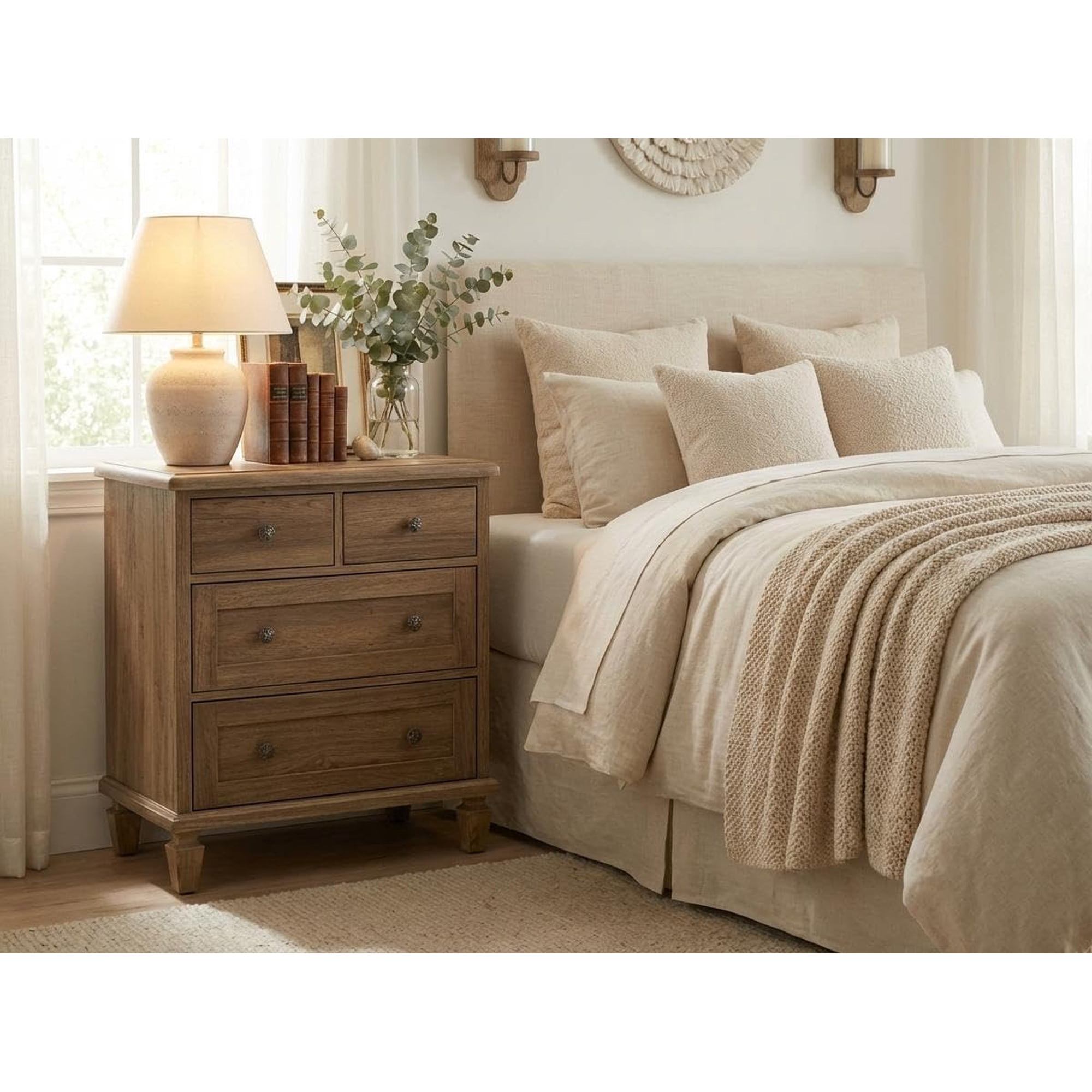 Click here for Yusazens Vintage 4 Drawer Dresser With Tapered Leg... prices