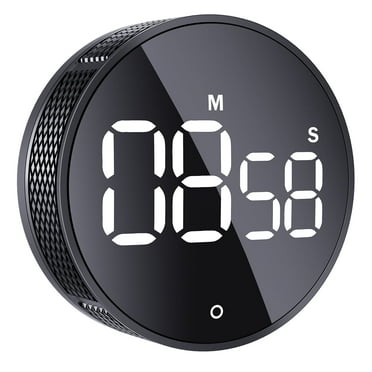 Gravity Cube Timer, Productivity Sensor Flip Kitchen Large LED Display Adjustable Sound Alarm ...