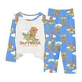AWZXDE Print Girls Long Sleeve Pajama Soft Loungewear For Kids Cute ...