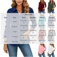 Babysbule Point Collar Button Front V-Neck 3/4 Sleeve Blouse with ...