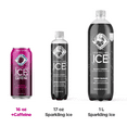 Sparkling Ice +Caffeine, Zero Sugar, Black Raspberry Flavored, Caffeinated Sparkling Water Drink ...