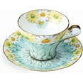 Corset Fine Bone China Teacup & Saucer Set - 5oz (150ml), Hand-Painted ...