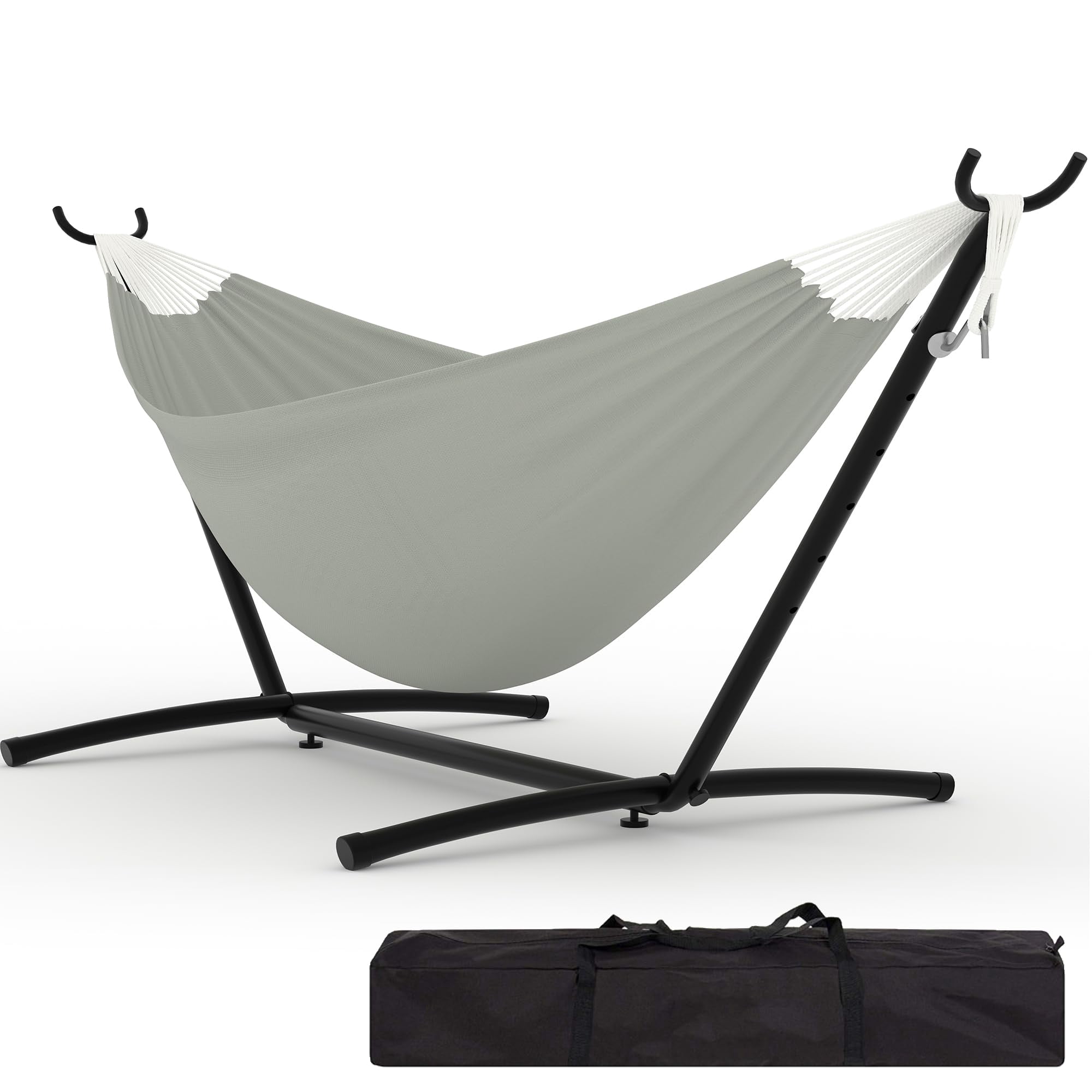 Double Hammock with Stand – Heavy Duty Steel – Portable, Space-Saving ...