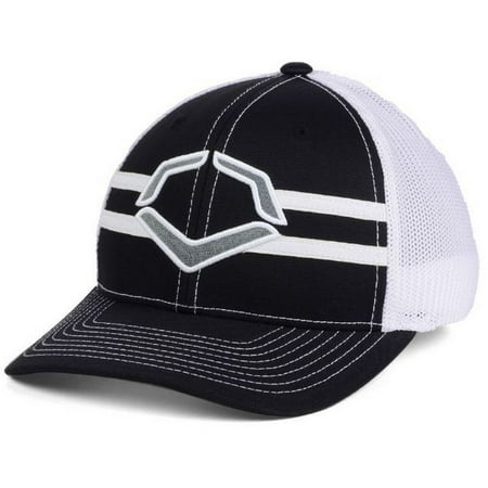 Wilson Sporting Goods Evoshield Grandstand Flexfit Hat, Black/White ...