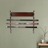 Miumaeov 6 Sticks Pool Wall Mounted Rack Billiard Cue Holder Horizontal ...