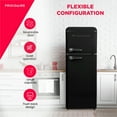 Frigidaire 7.5 Cu. ft. Top Freezer Refrigerator, Black, Rounded Corners ...