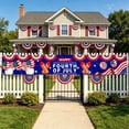 CaiTeLin Memorial Day Backdrop Patriotic Banner American Flag Design ...