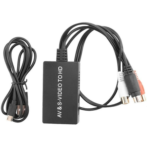 SVideo to HDMI Converter S-Video and 3RCA CVBS Composite to Audio Video ...