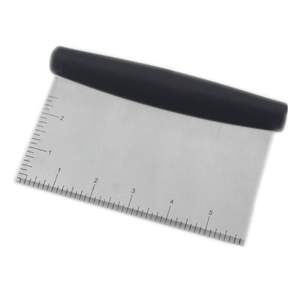 Aiivioll Multi-Purpose Dough Cutter Bench Scraper 6-Inch Pastry Scraper ...