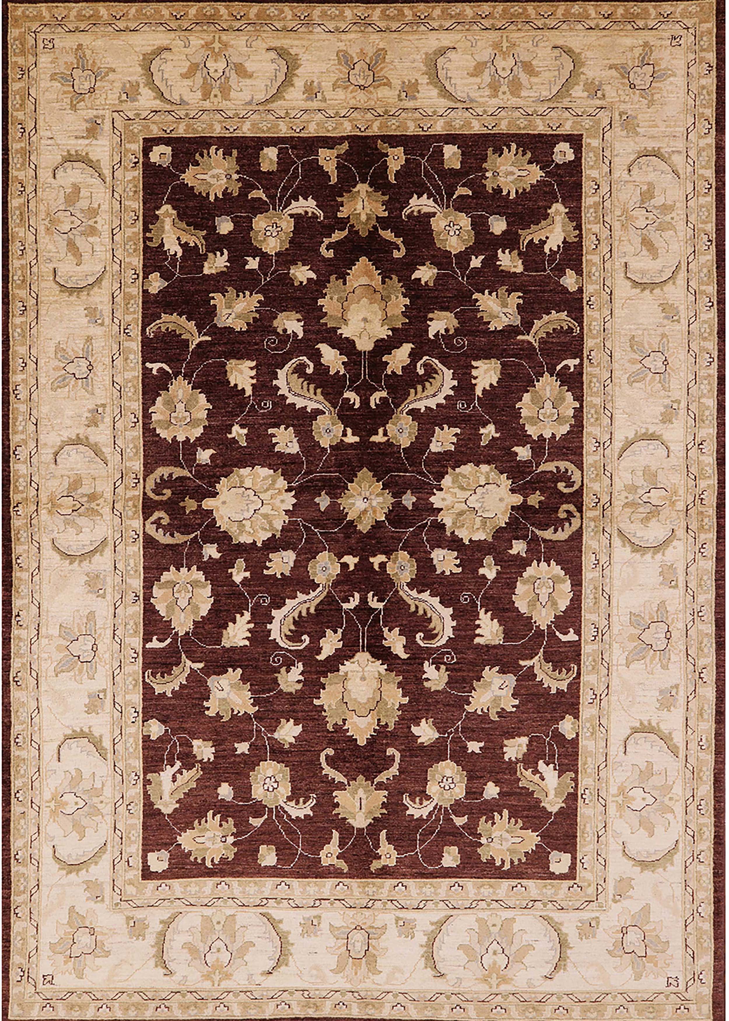 Ahgly Company Indoor Rectangle Mid-Century Modern Dark Sienna Brown ...