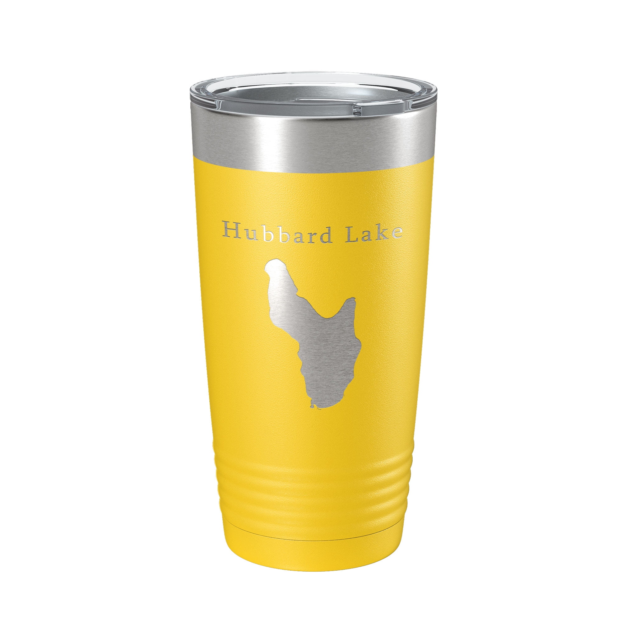 Hubbard Lake Map Tumbler Travel Mug Insulated Laser Engraved Coffee Cup ...