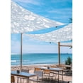 Blue Flower Sun Shade Sail 6.5'X10' Country Retro Pastoral Floral Leaf ...