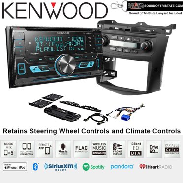 Kenwood DDX5707S 6.8-Inch Double-DIN In-Dash DVD Receiver with Bluetooth, Apple Carplay, Android ...