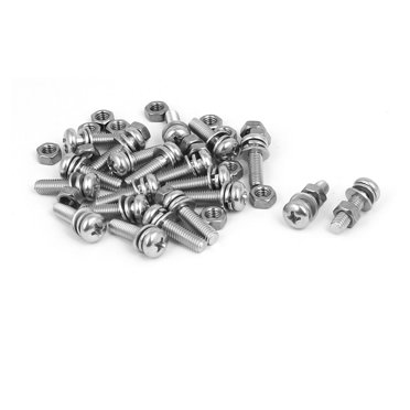 ROADGIVE 50-Pack M6 x 16mm Computer Rack Mount Cage Screws and Nuts ...