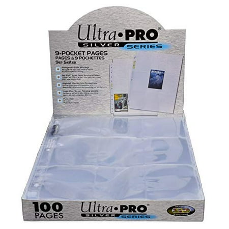 Ultra Pro 9-Pocket Silver Series Pages for Standard Size Cards ...