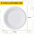 SHIQI-200 Count Small Paper Plates 4 Inch Disposable Round Paper Plates ...