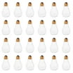 Creative Hobbies 24 Pack 4 Inch Clear Fillable Plastic Light Bulbs for ...