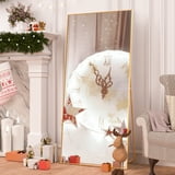 "CONGUILIAO 65"" × 24"" Gold Frame Full Length Standing Mirror, Large ...