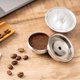 Silver Without Powder Tamper Stainless Steel Fillable Coffee Capsules ...